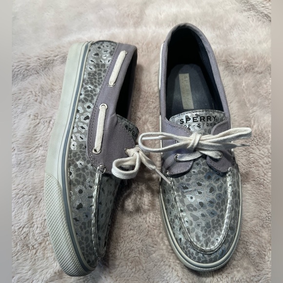 Sperry | Shoes | Sperry Womens Size 9 Flats Silver Grey Blue | Poshmark